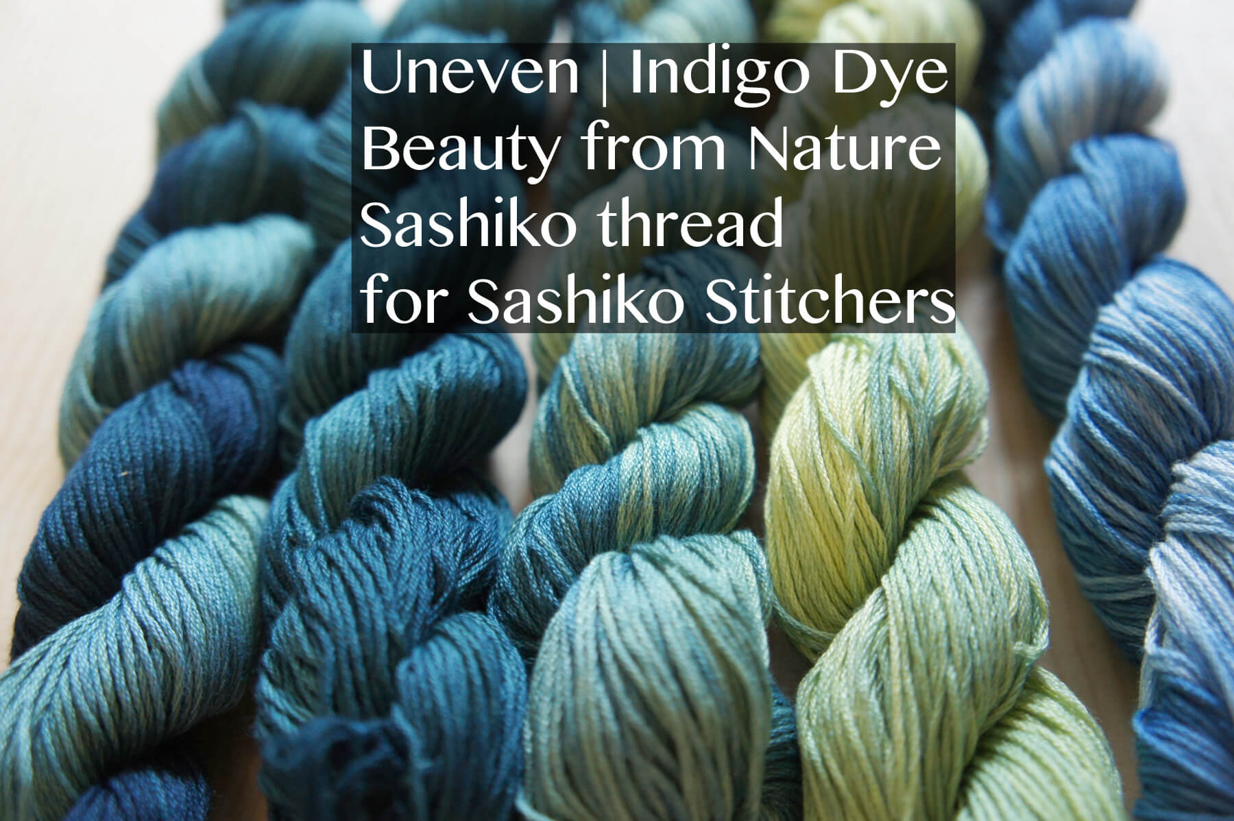 Indigo Dye Sashiko Thread 2019 | Murazome