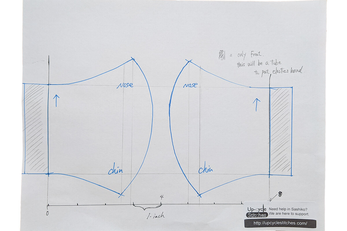 Handmade Mask Pattern | From Sashiko Artisan