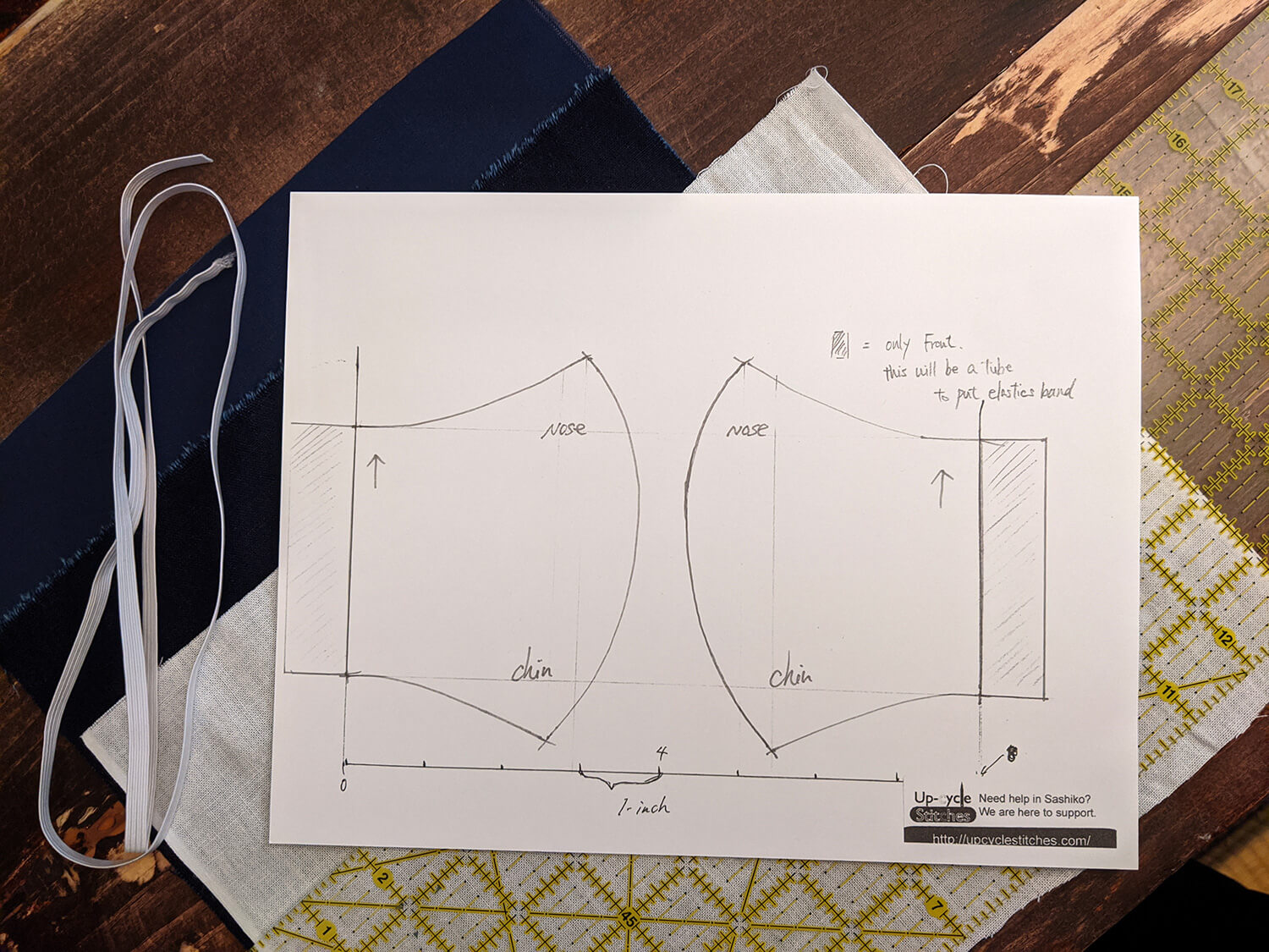 Sashiko FaceMask Kit | Make it by yourself
